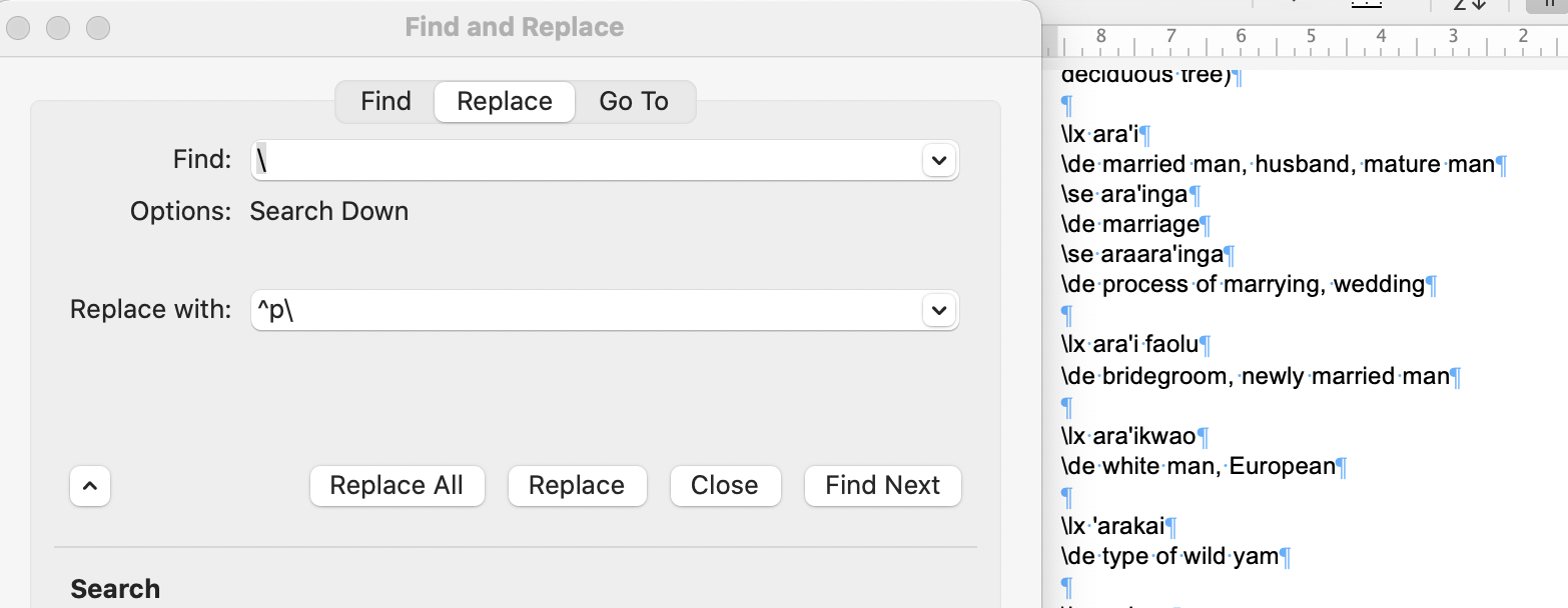 Converting docx to FLEx format for dictionaries – Endangered Languages ...